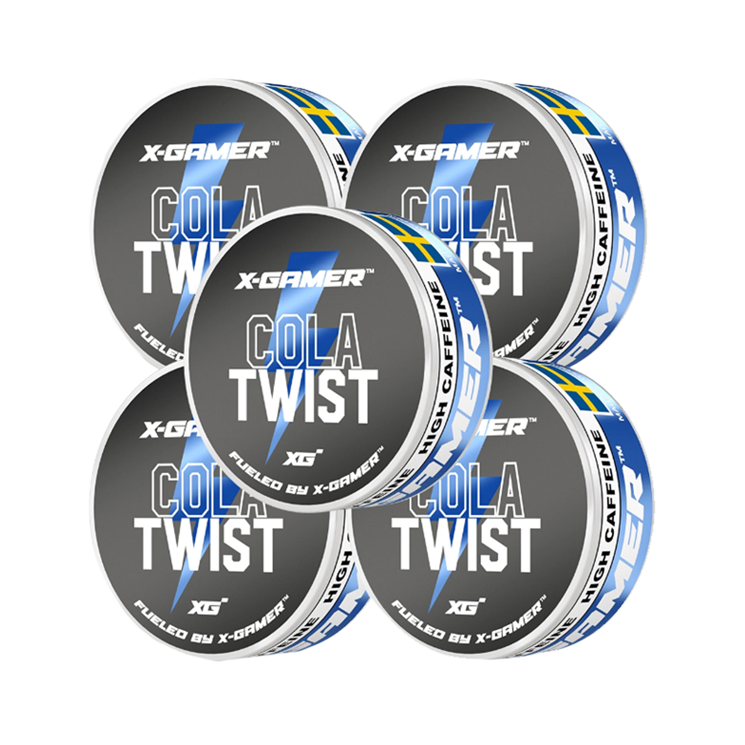 X-Gamer - Cola Twist Koffeinsnus (5x) – Multisupps